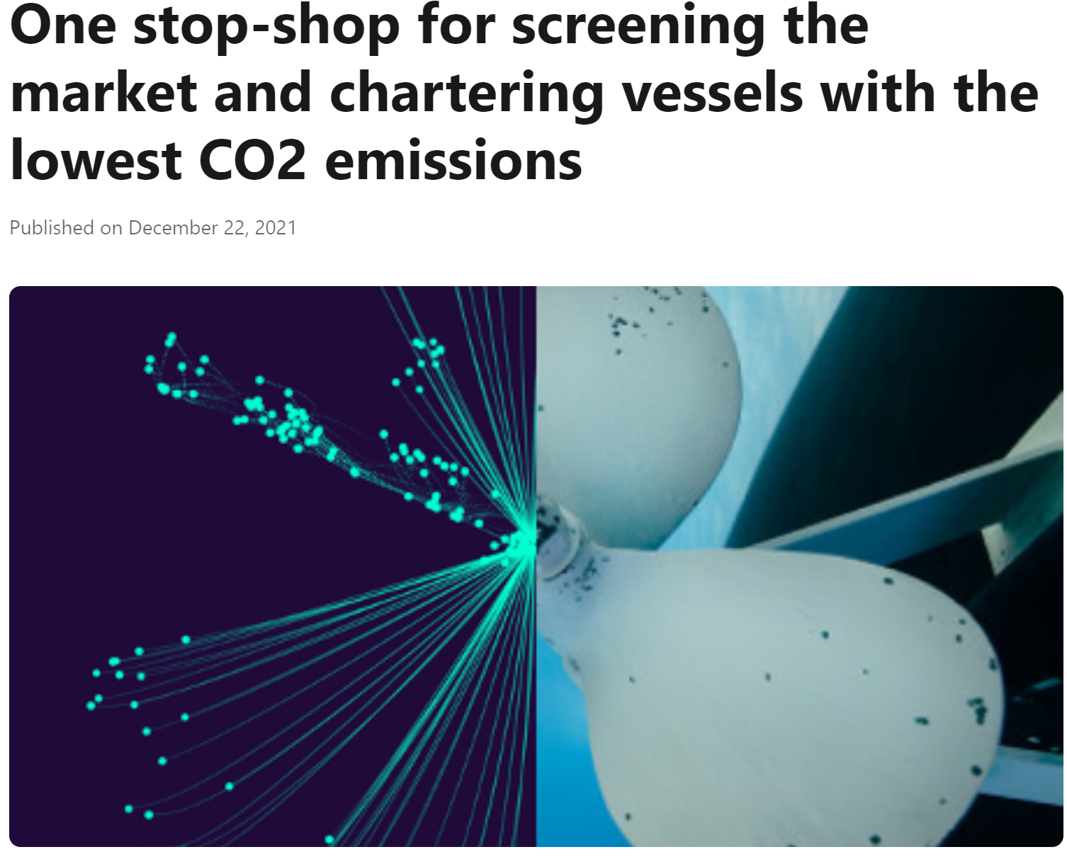Vanora | One stop-shop for screening the market and chartering…